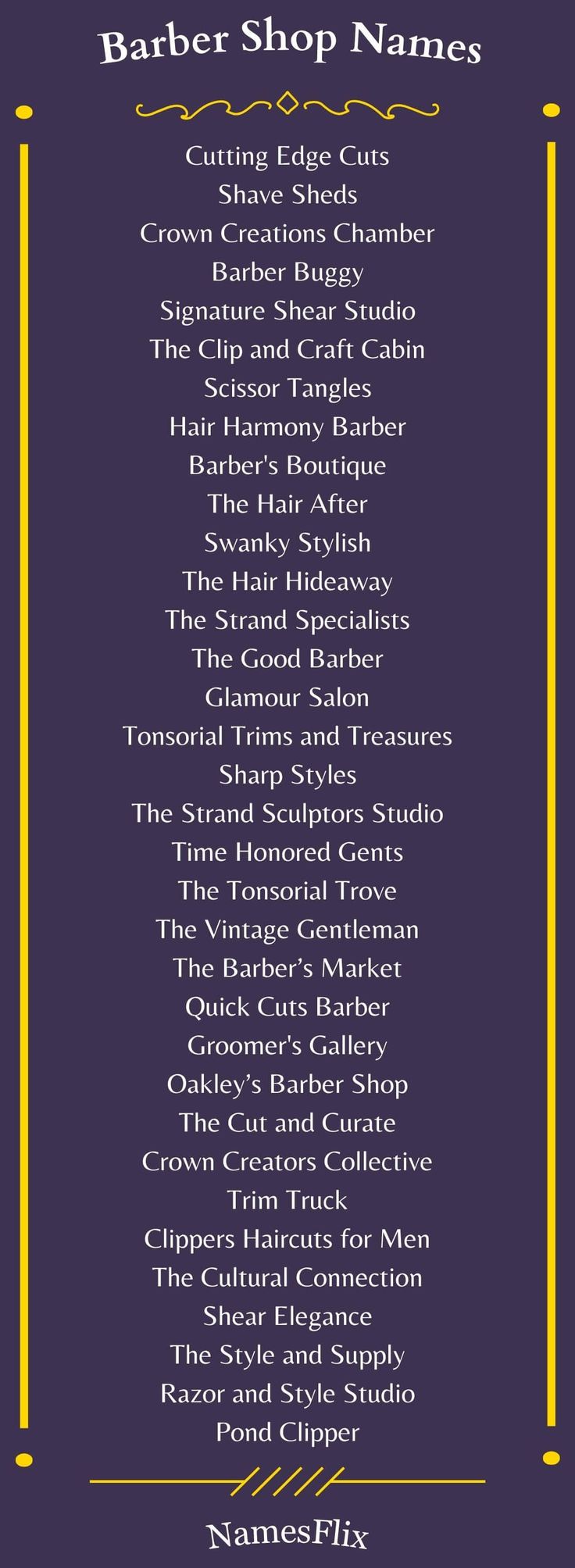Catchy Barber Shop Names Ideas In 2024 Barber Shop Names Shop Name Ideas Barber Shop
