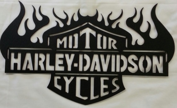 Harley Davidson Metal Wall Art By Pcplasma On Etsy 25 00