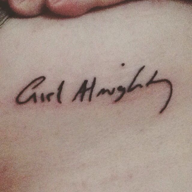 One Direction Girl Almighty Tattoo In Louiss Handwriting Chic Tattoo Mini Tattoos Tattoo