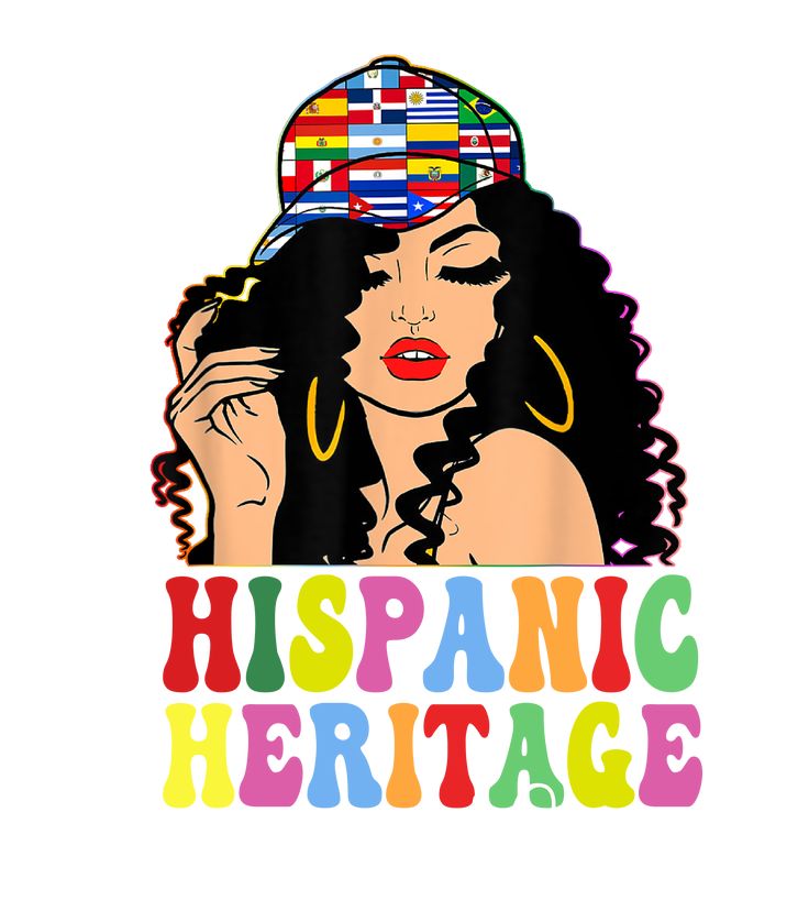 National Hispanic Heritage Month Celebration Flags Women