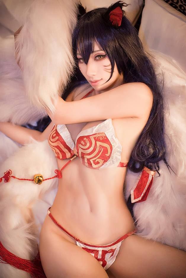 Ahri League Of Legends英雄聯盟 阿璃 Hane Ame Hane Ame Ahri Cosplay Photo