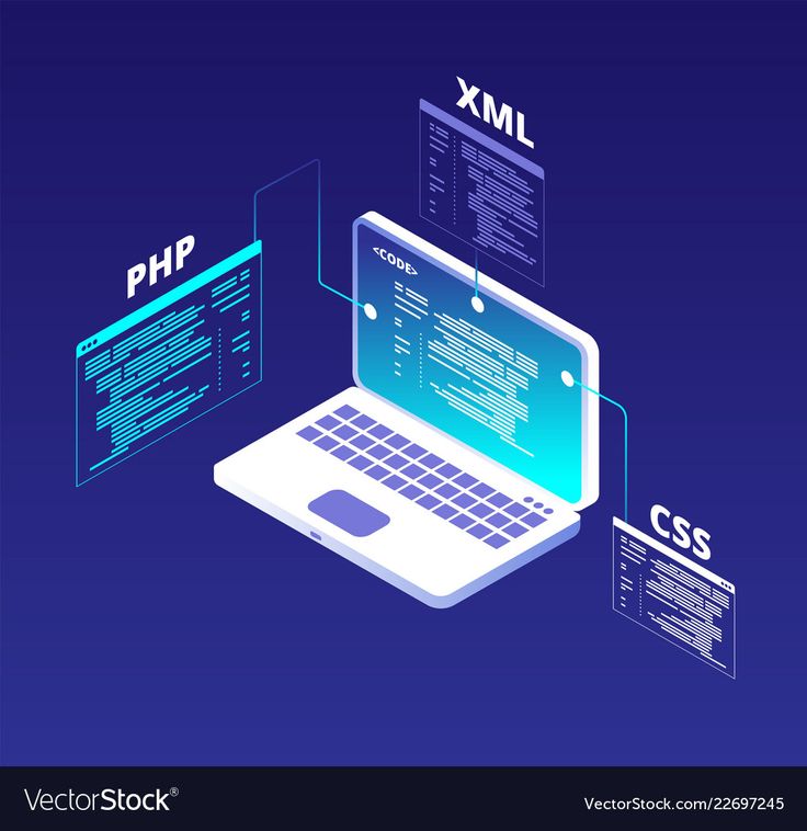 Coding concept. Website development and app software programming with ... Coding concept. Website development and app software programming with ...