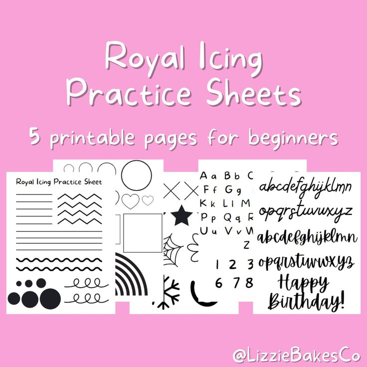 Template Free Printable Icing Practice Sheets - Free Printable Template Free Printable Icing Practice Sheets - Free Printable