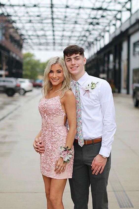 Pink Homecoming Arianna Look Homecoming Homecoming Dresses Couples