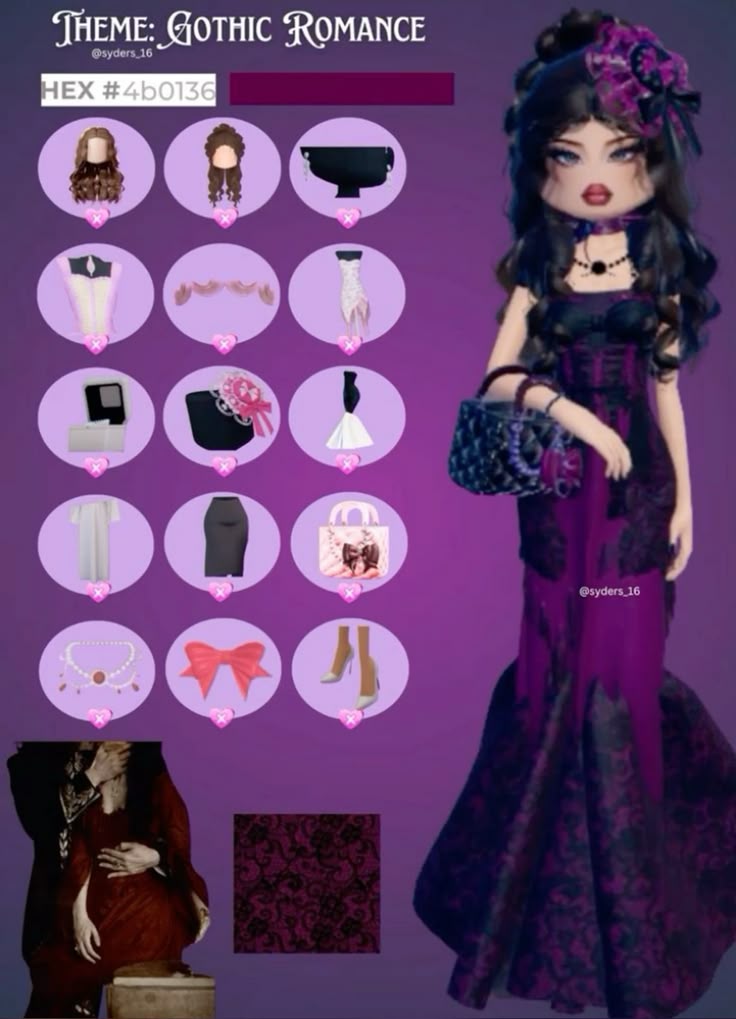 Gothic Romance🖤💜 Dti Ideas Outfit Ideas Goth Gothic Outfits Dresses Scene Dress
