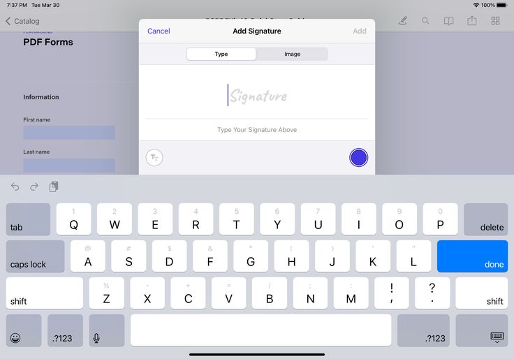 Customize Electronic Signatures Ui In Ios Pdf Viewer Pspdfkit Electronic Signature