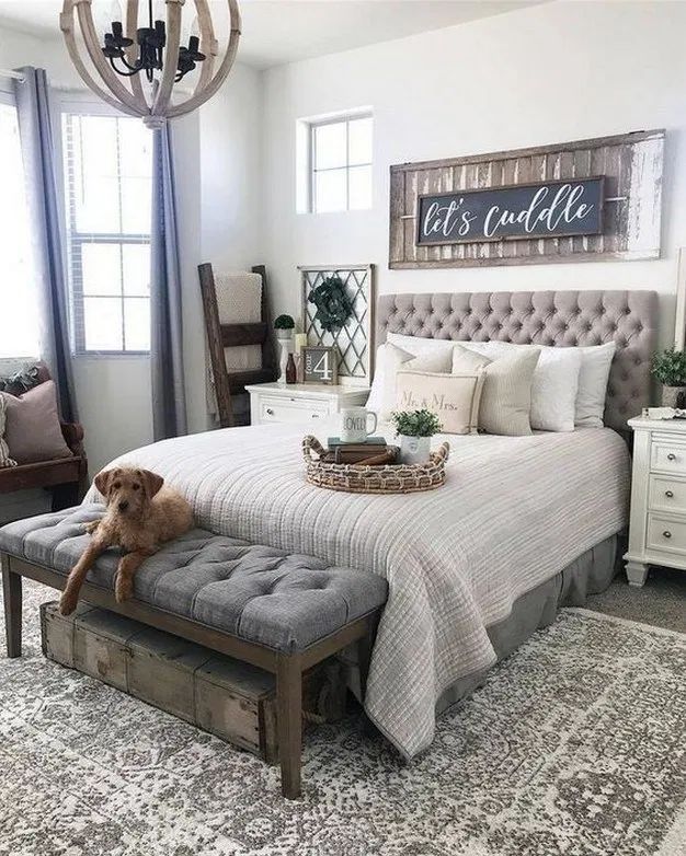 12 Romantic Farmhouse Style Master Bedroom Ideas 4 Rustic Master