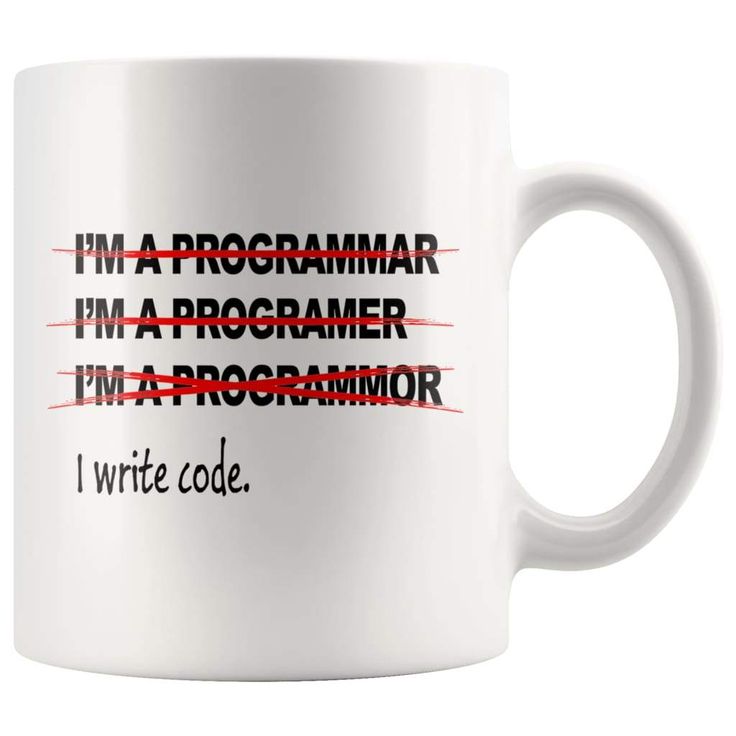 Funny Programmer Coder Mug I Write Code 11oz White Coffee Mugs White Coffee Mugs Mugs