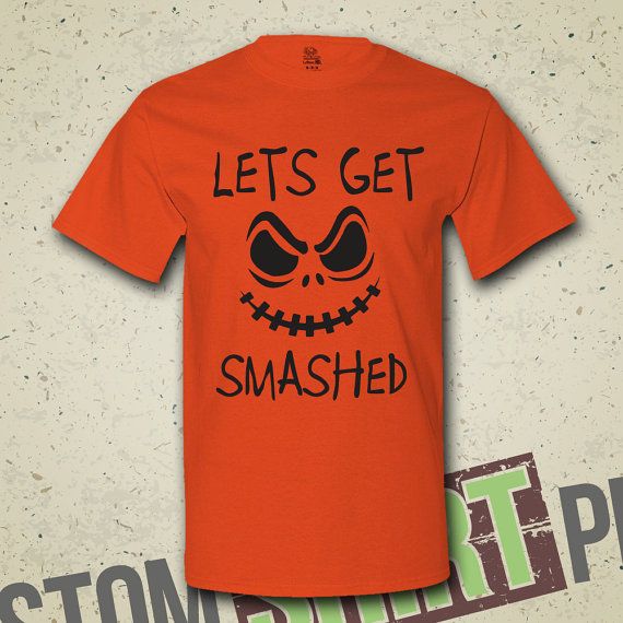 Lets Get Smashed Halloween T Shirt Tee Shirt Funny Humor