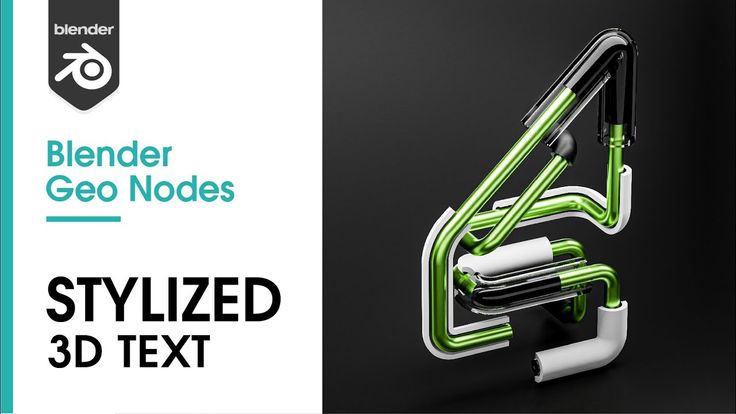 Blender 3 0 Create 3d Stylized Text Using Geometry Nodes Tutorial Blender Tutorial