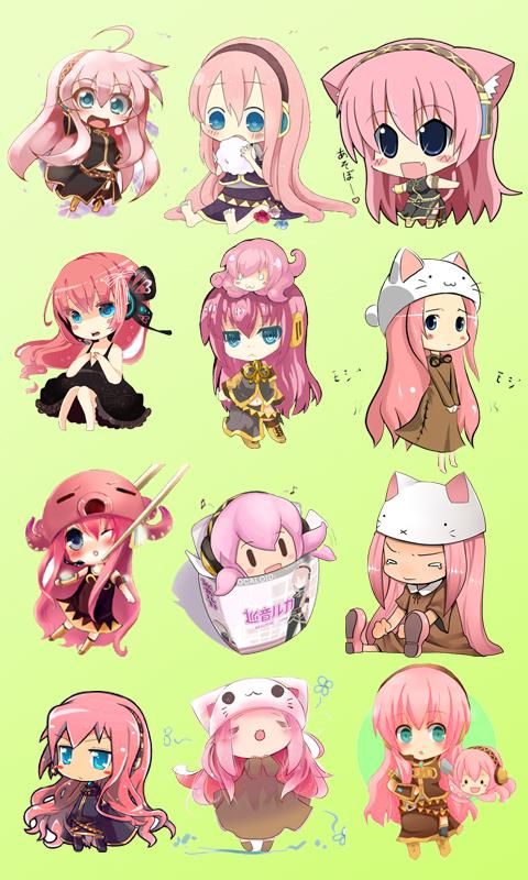 Vocaloid Characters Chibi Luka
