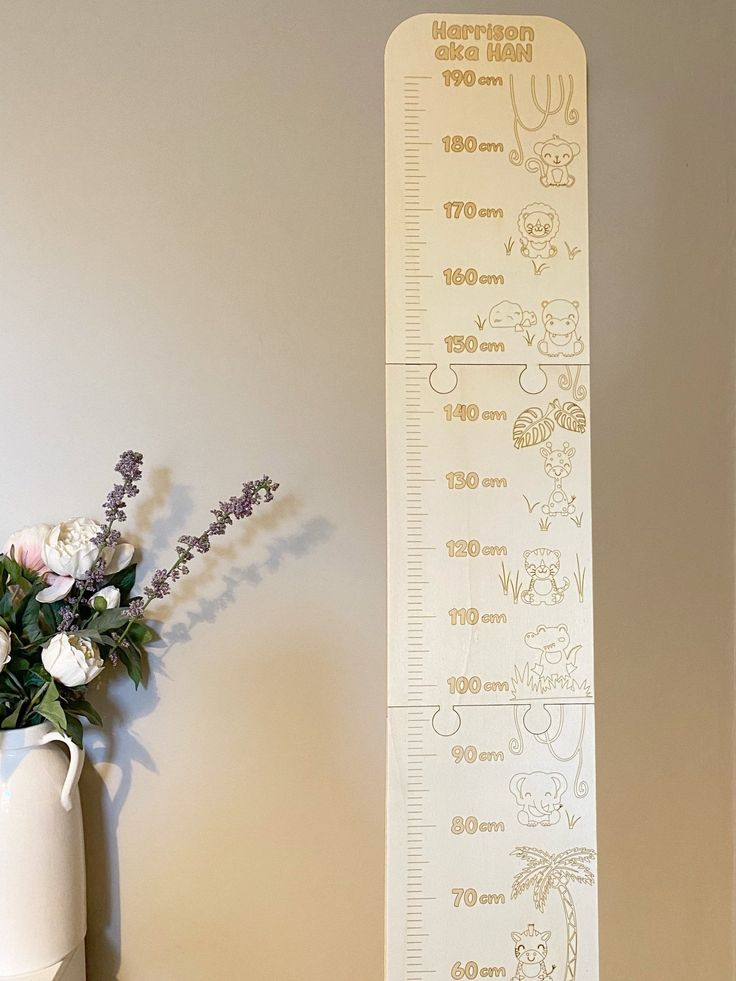 Personalised Height Chart, Wooden Height Chart, Safari Height Chart ... Personalised Height Chart, Wooden Height Chart, Safari Height Chart ...
