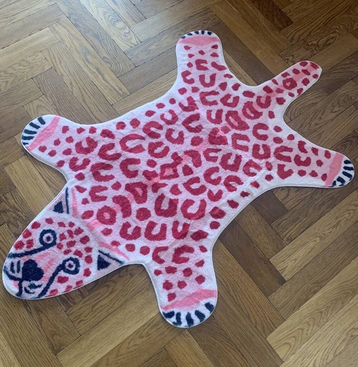 Pink Leopard Rug In 2021 Leopard Rug Pink Rug Pink Leopard