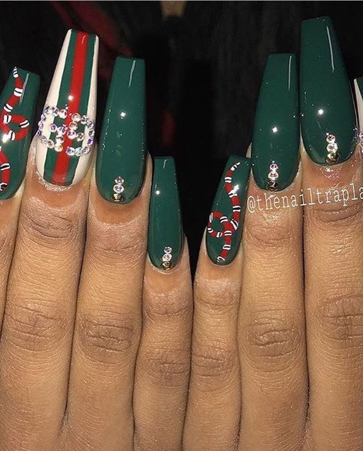 Pin By Bærbieambition On Barbienails Gucci Nails Nails Acrylic Nail