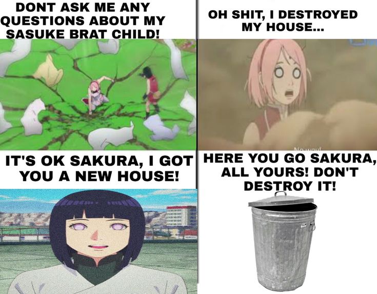 Sakura Is Trash♡¸• Funny Naruto Memes Naruto Facts Naruto Funny