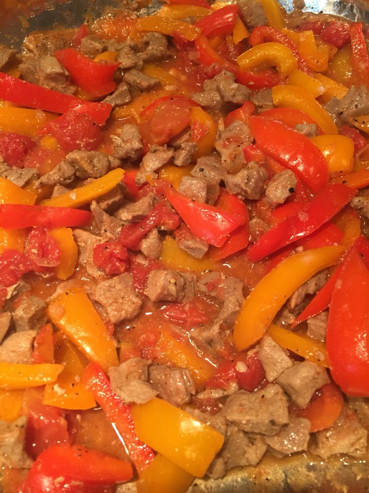 Veal And Peppers Stuffed Peppers Food Great Recipes