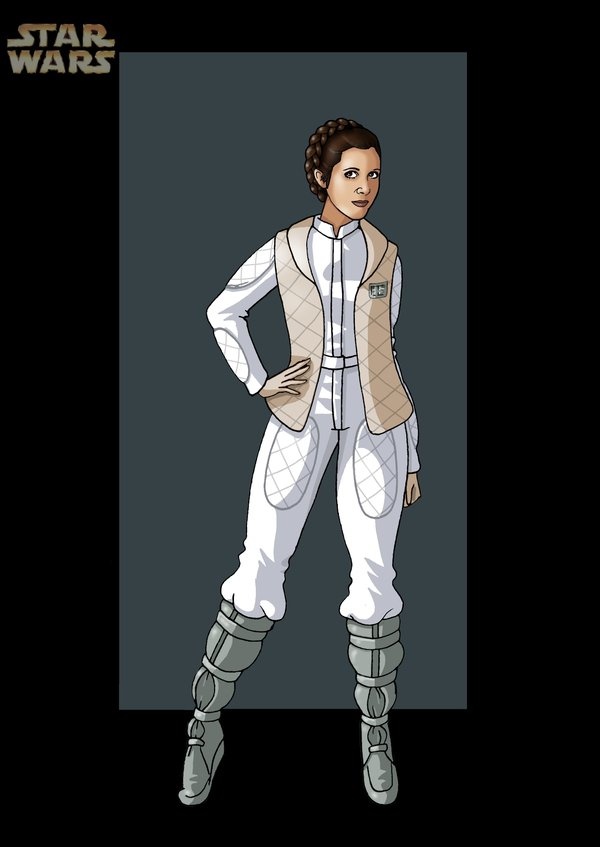 Hoth Leia Star Wars By Gary Anderson Princess Leia Star Wars Outfits Star Wars Princess Leia
