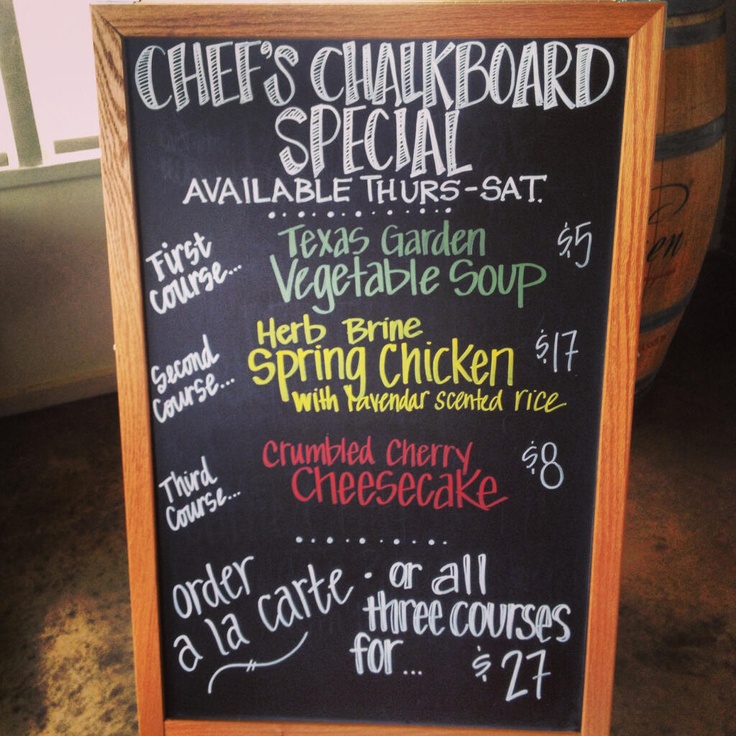 Winslows Cafe Chalkboard Specials Chalkboard Restaurant Cafe Chalkboard Restaurant Signs
