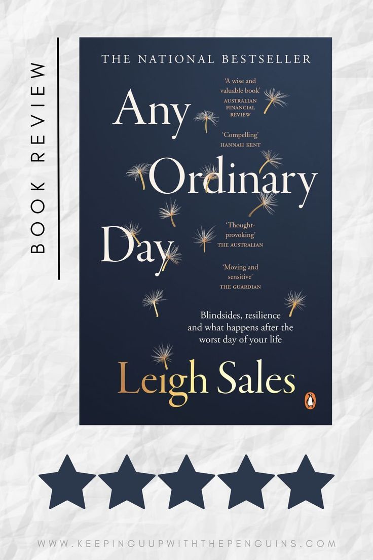The Book Cover For Any Ordinary Day By Leigh Sales