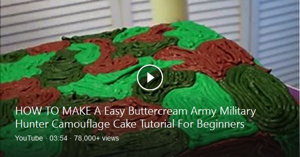 In This Tutorial I Show You How To Make A Camouflage Cake The Cake Is