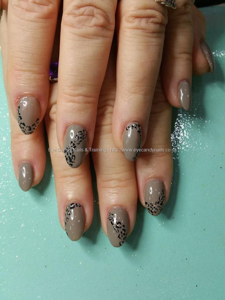 Eye Candy Nails And Training Wild Mink Gel Polish With Freehand Leopard