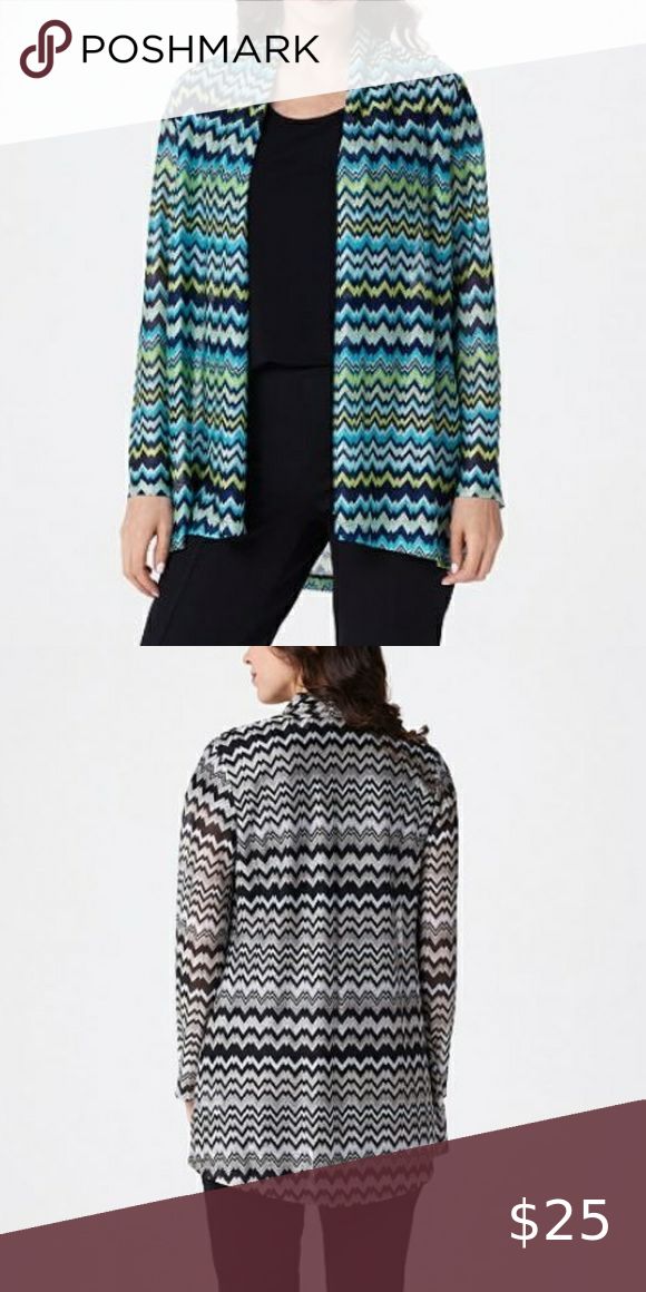Susan Graver Sweater Knit Open Front Long Sleeve Cardigan 8164 Sweaters
