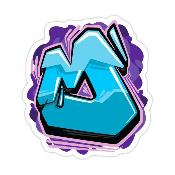 Graffiti Letter M Sticker For Sale By Namegraffiti Graffiti Lettering Graffiti Letter I