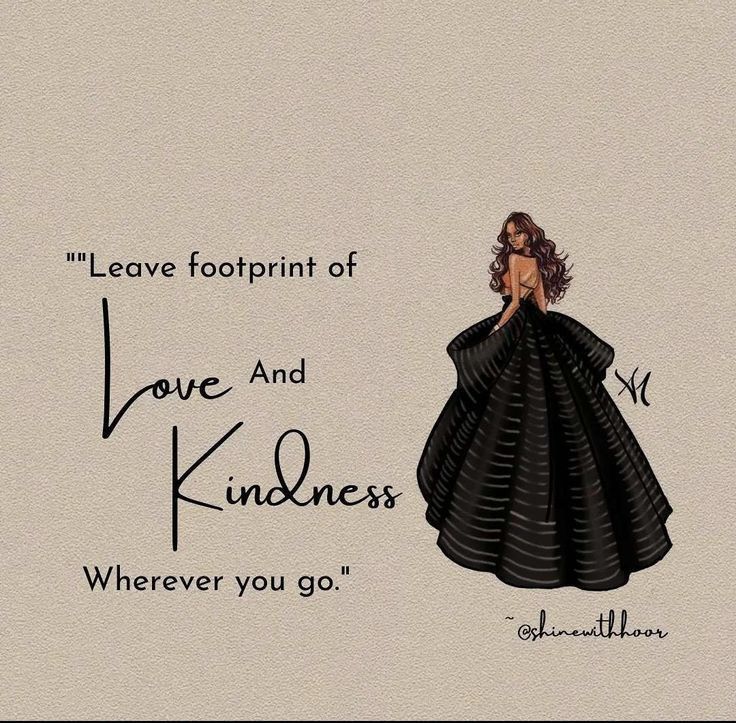 A Drawing Of A Woman In A Black Dress With The Words Leave Footprints