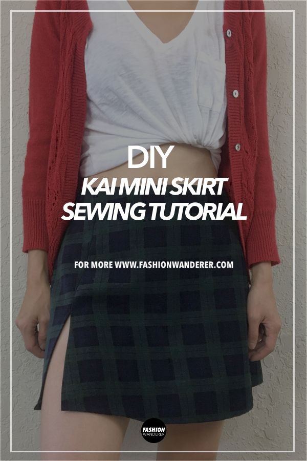 Kai Notched Mini Skirt Tutorial With Sewing Pattern Mini Skirts