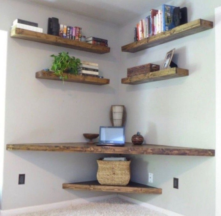 Amazing Diy Floating Wall Corner Shelves Ideas01 Floating Shelves Living Room Floating