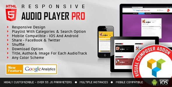 Visual Composer Addon Html5 Audio Player Pro By Lambertgroup This Visual Composer Addon ¨c