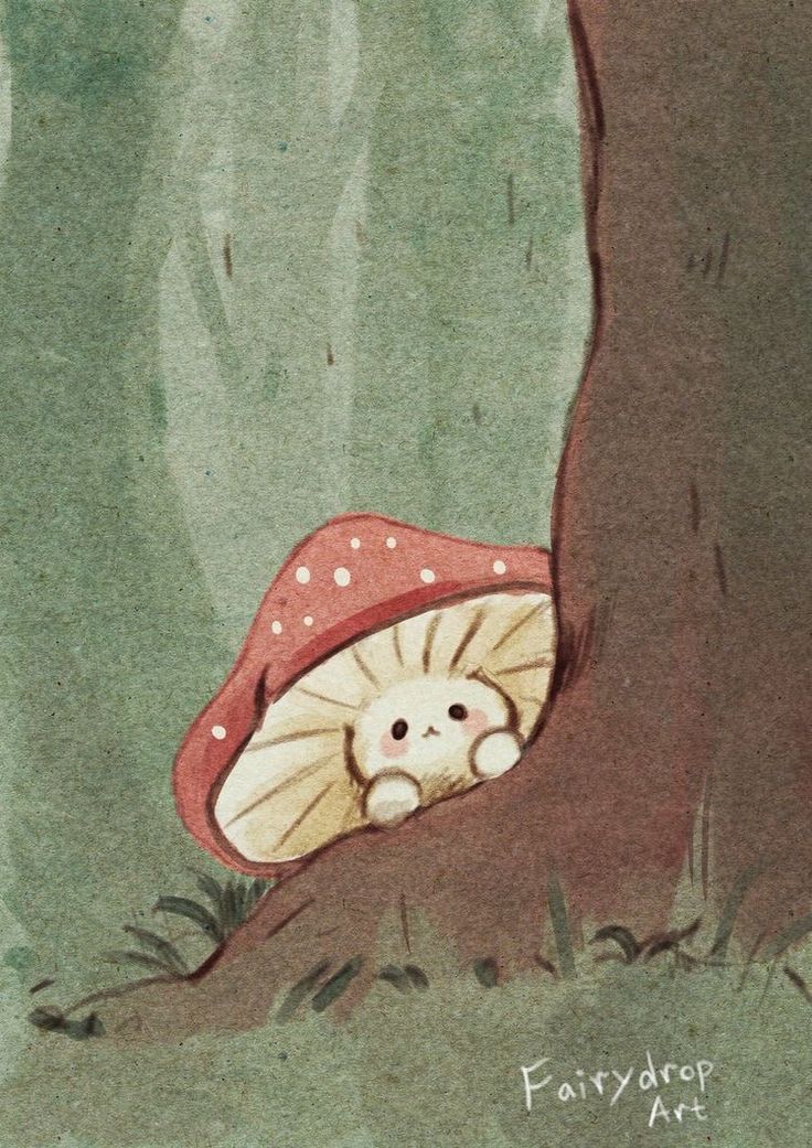 Pin By Audra Beam On Vintage Mushroom Aesthetic Menggambar Jamur