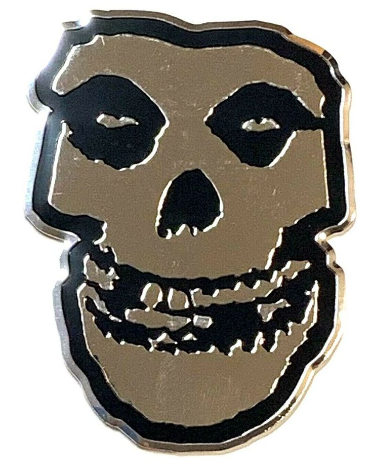 Misfits Skull Sticker Metal Metallic Silver Foil Classic Rock Face Symbol Logo Ebay Symbol