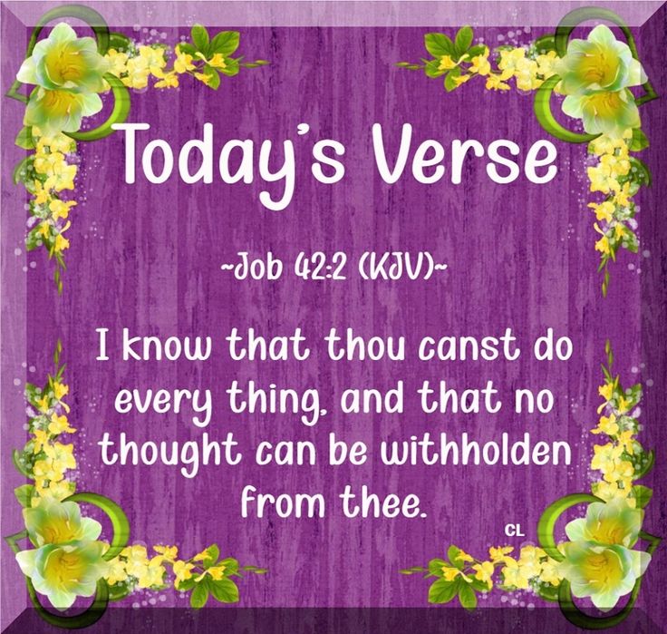 Pin By Linda Herrera On Jesus Lord Of My Life Todays Verse Job 42