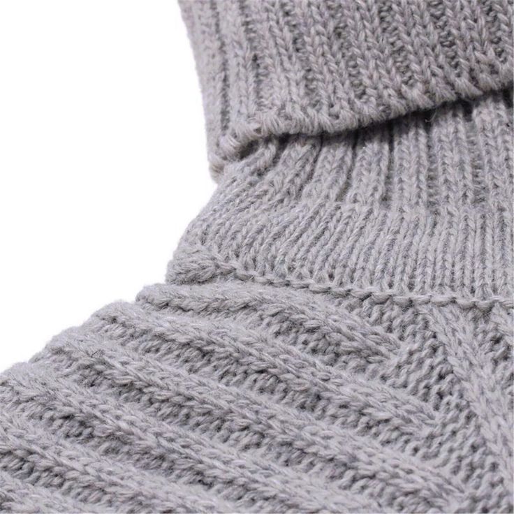 Mens Autumnandwinter Solid Color Long Sleeve High Neck Slim Sweater Top Ebay In 2024 Fitted