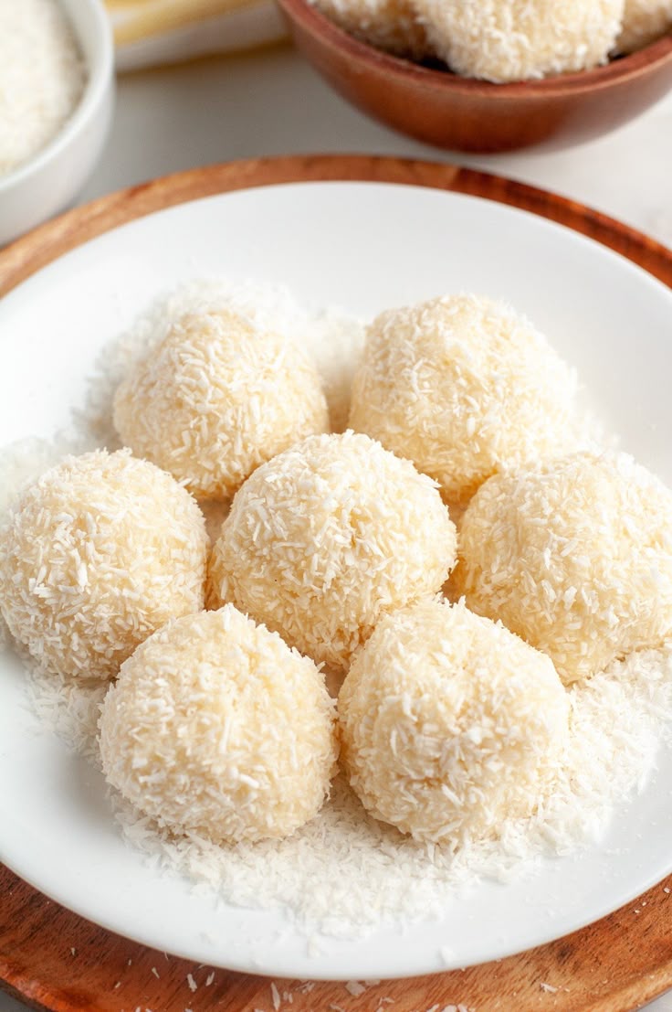 Coconut Balls This Easy Dessert Recipe Only Has 2 Ingredients Soft And Sweet Coconut Balls