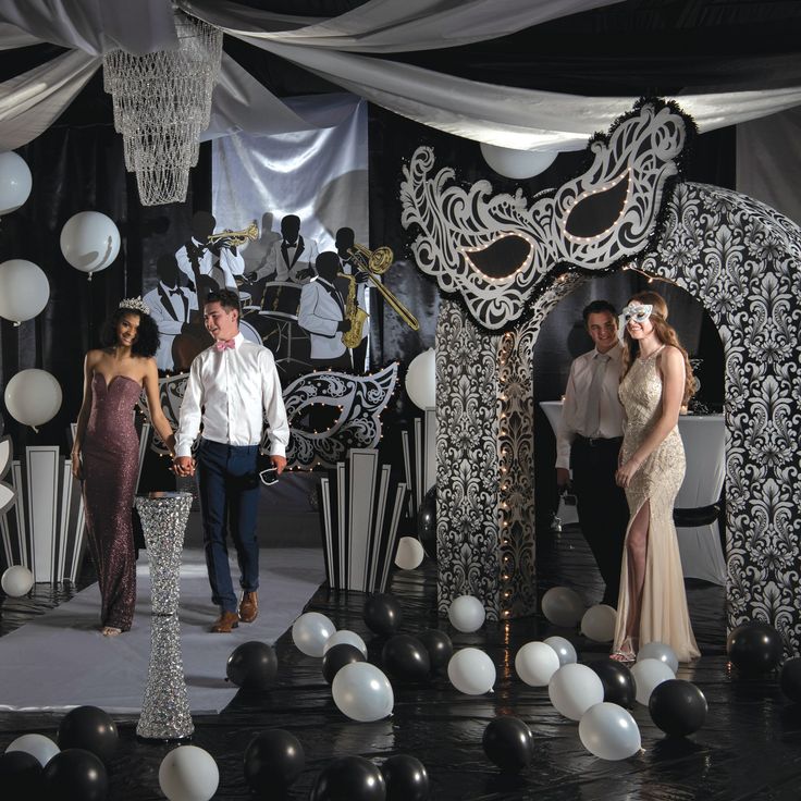 Black And White Masquerade Theme Kit Masquerade Theme Masquerade Ball