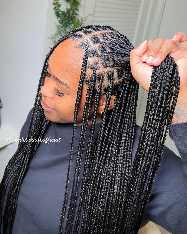 50 Fantastic Knotless Braids Styles For Braid Lovers Out There Hair Styles Long Braids Box