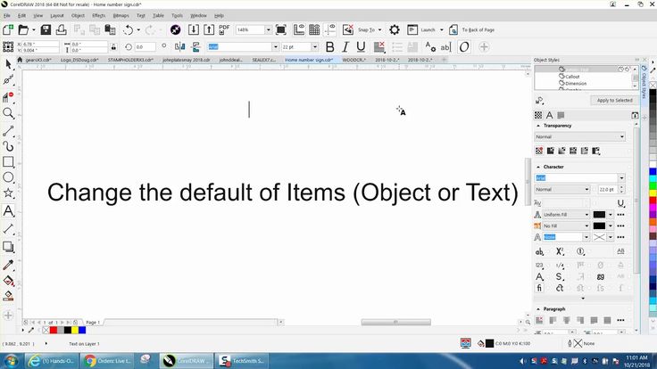 Corel Draw Tips & Tricks Save your Font Size and Style and more as Default Corel Draw Tips & Tricks Save your Font Size and Style and more as Default