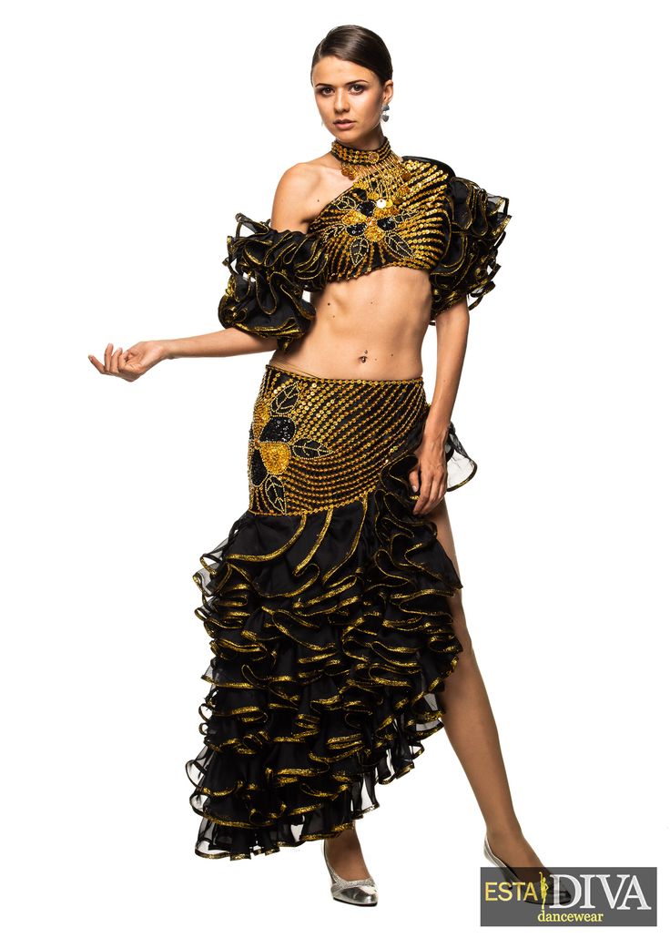 Spanish Dance Dress Traje Castellano Flamenco Dress Flamenco Costume Dance Dresses