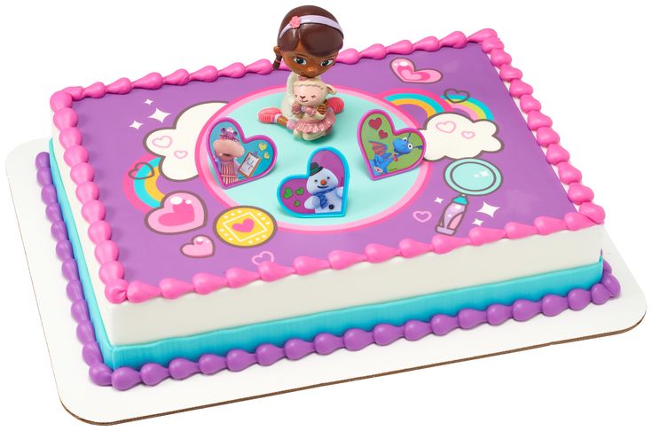 Doc Mcstuffins Doc And Lambie Photocake® Edible Image® Decoset