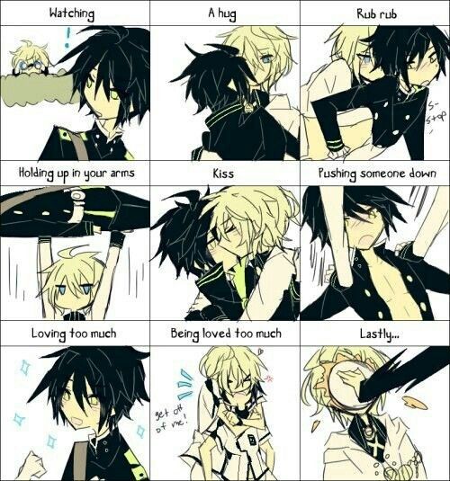 Relationship Owari No Seraph Seraphim Seraph Of The End