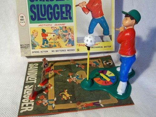 Sandlot Slugger Game (1968) | Vintage board games, Action games, Games Sandlot Slugger Game (1968) | Vintage board games, Action games, Games
