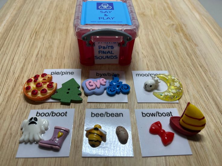 Minimal Pair Minis Speech Therapy Mini Objects Speech Minis Articulation Objects Final Consonant