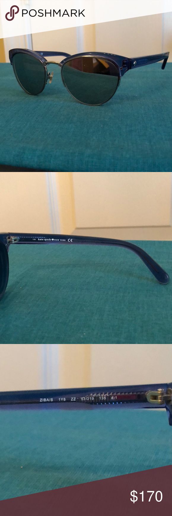 Kate Spade Navy Blue Ziba Sunglass Frames Sunglass Frames Kate Spade Kate Spade Accessories