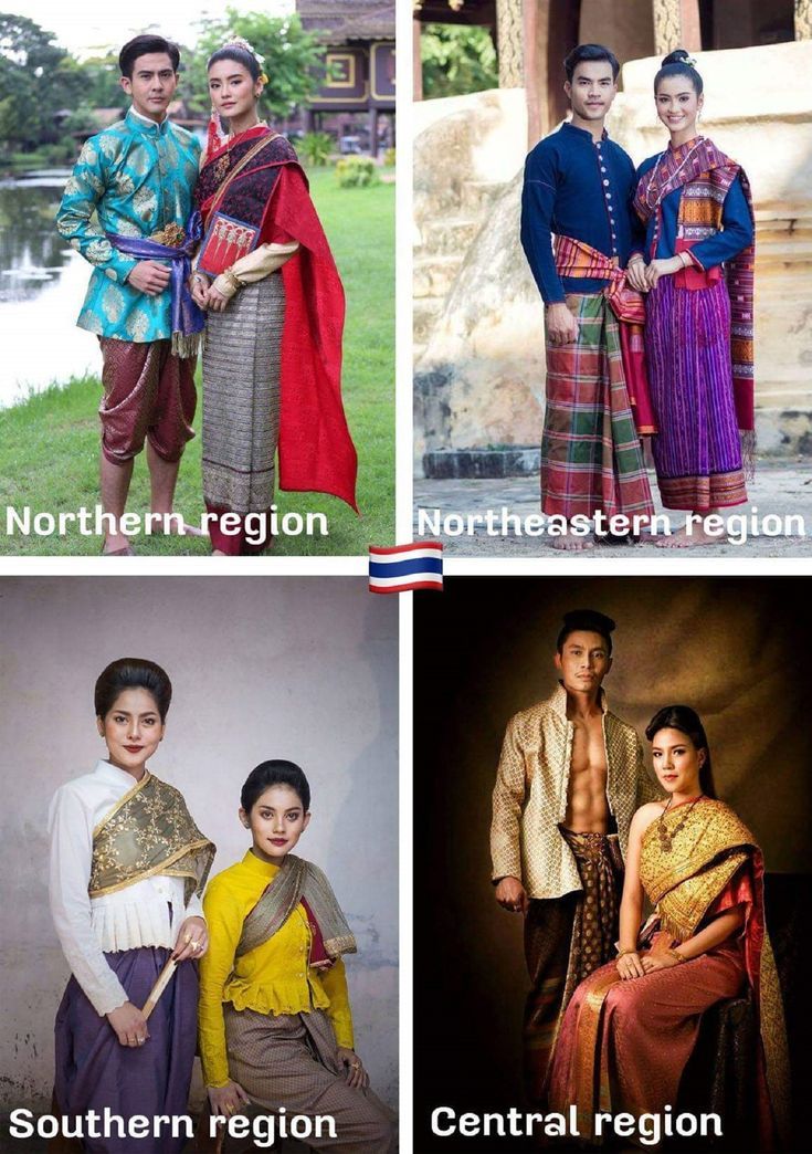 4 Region Of Thai Traditional Outfit Thailand 🇹🇠ชุด ไทย สไตล์ไทย