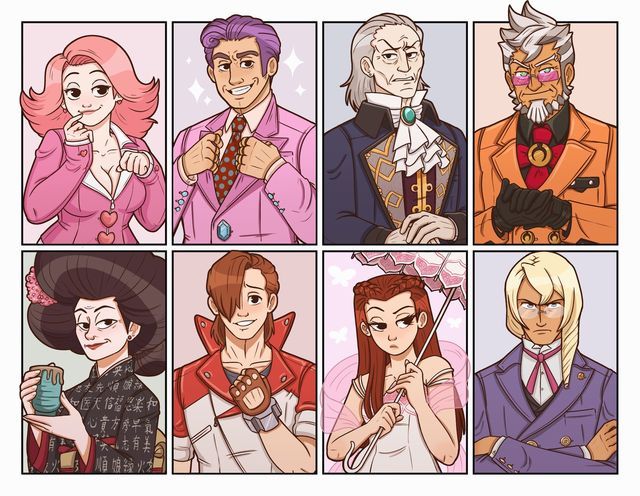 Paula Peroff On Instagram Just Drawing Some Ace Attorney Villains