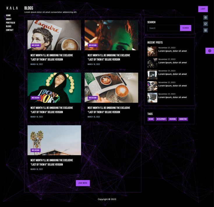 Kala React Personal Portfolio Website Template | Portfolio website ... Kala React Personal Portfolio Website Template | Portfolio website ...