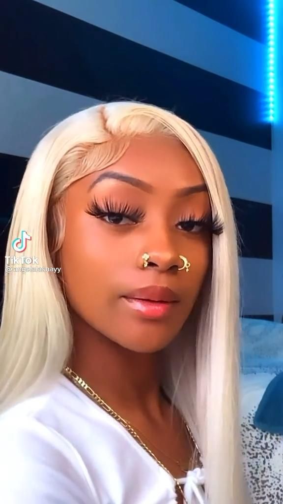 Angelalashayy On Tik Tok Video Dark Skin Blonde Hair Black Women Hairstyles Black Curly Hair