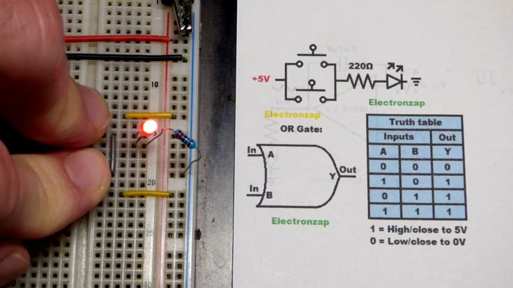 Push Button Switch Based Or Logic Gate Demo Circuit For Learning Electronics Shorts 68 Logic
